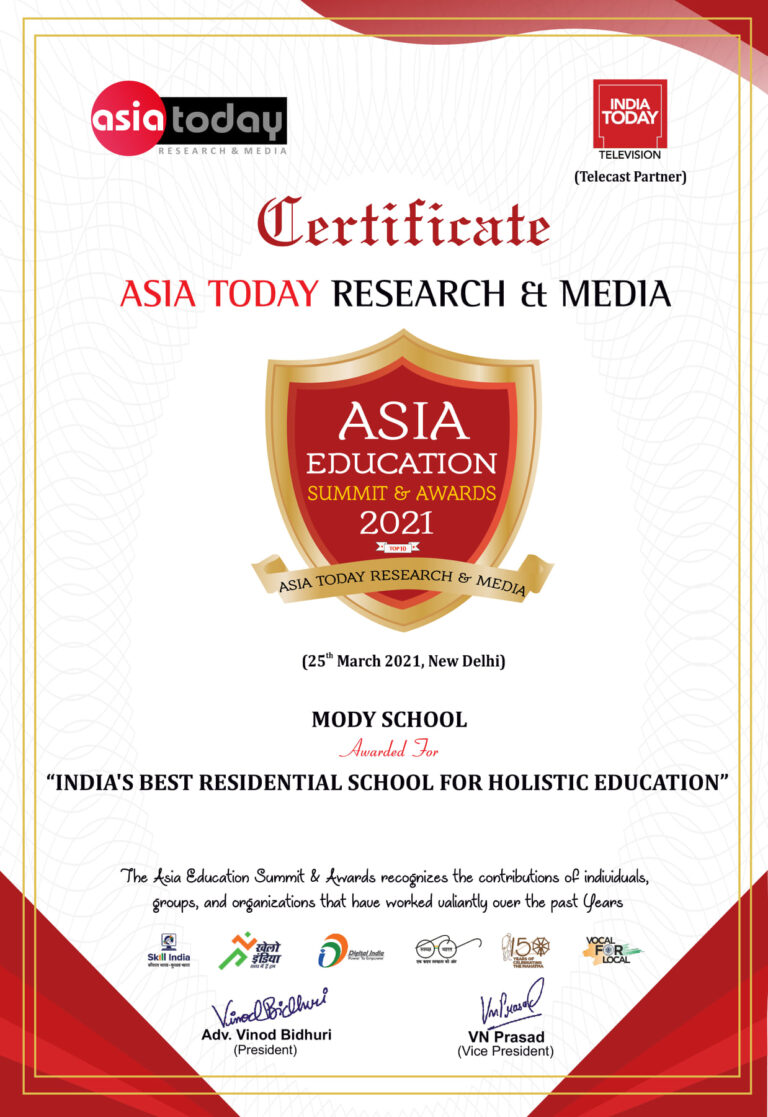 MODY SCHOOL WINS THE BEST RESIDENTIAL SCHOOL AWARD FOR GIRLS 2021 ...